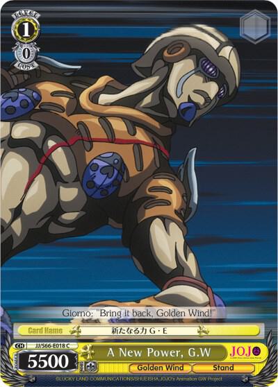A New Power, G.W - JoJo's Bizarre Adventure: Golden Wind - Weiss ...