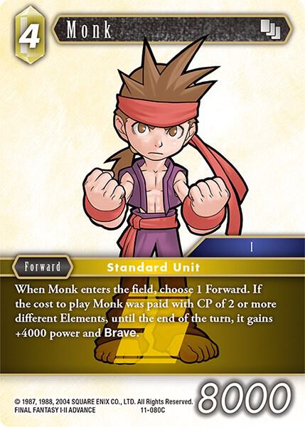 Monk - 11-080C - Opus XI - Final Fantasy TCG - TCGplayer.com