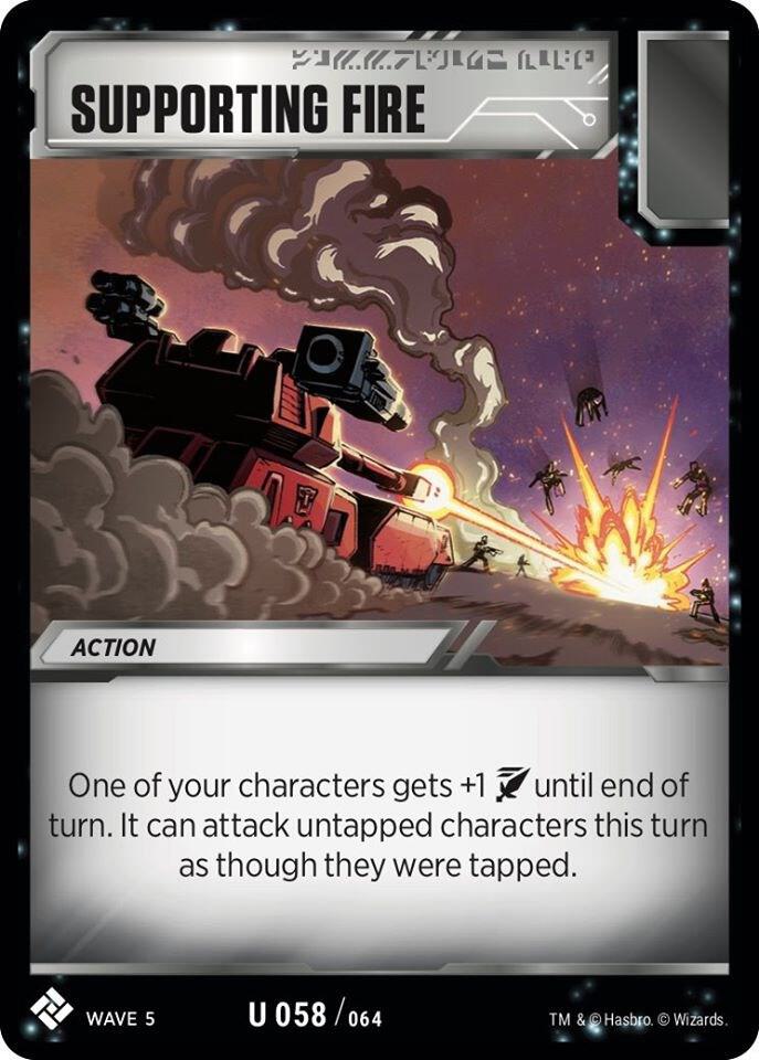 Supporting Fire - Titan Masters Attack - Transformers TCG - TCGplayer.com
