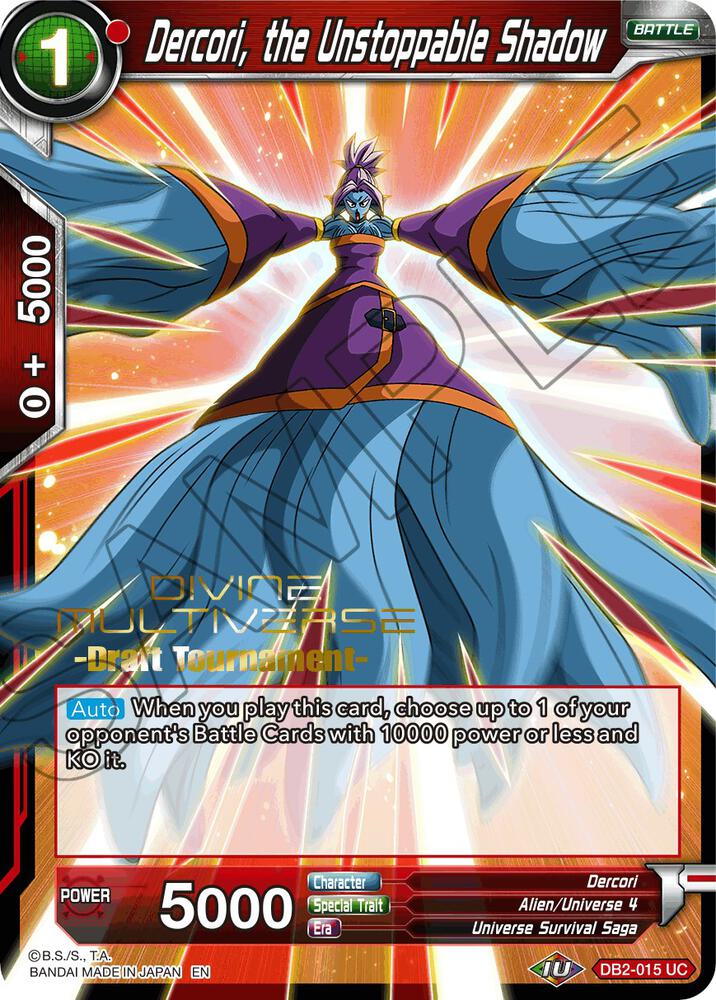 Dercori, the Unstoppable Shadow (Divine Multiverse Draft Tournament ...