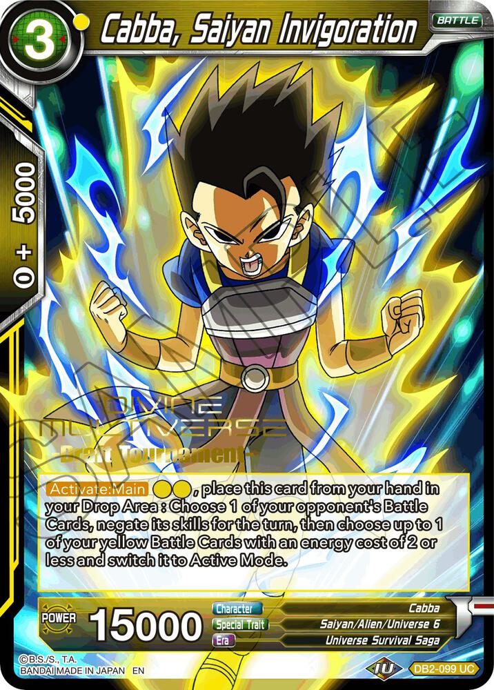 Cabba, Saiyan Invigoration (Divine Multiverse Draft Tournament ...