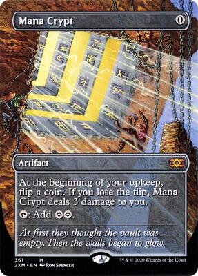 Mana Crypt (Borderless) - Double Masters - Magic: The Gathering ...
