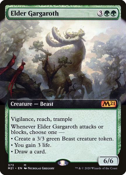 Elder Gargaroth (Extended Art) - Core Set 2021 - Magic: The Gathering ...