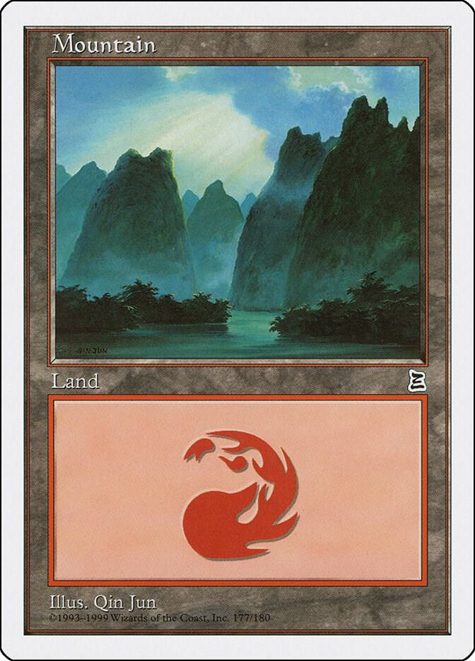 Mountain (177) - Portal Three Kingdoms - Magic: The Gathering ...
