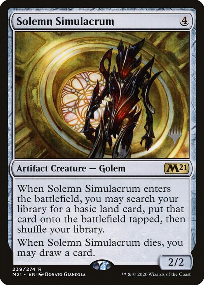 Solemn Simulacrum - Promo Pack: Core Set 2021 - Magic: The Gathering ...