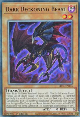 Dark Beckoning Beast - Structure Deck: Sacred Beasts - YuGiOh ...