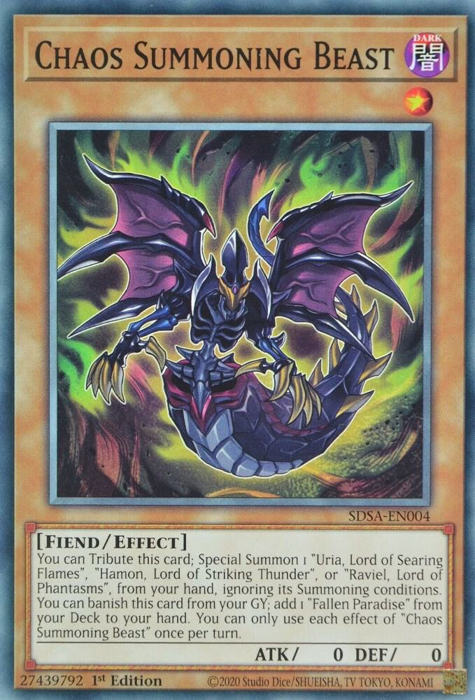 Chaos Summoning Beast - Structure Deck: Sacred Beasts - YuGiOh - TCGplayer.com
