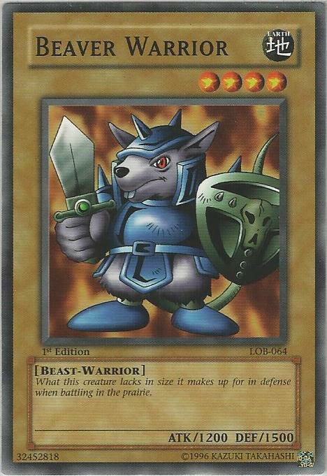 Beaver Warrior - The Legend of Blue Eyes White Dragon - YuGiOh ...