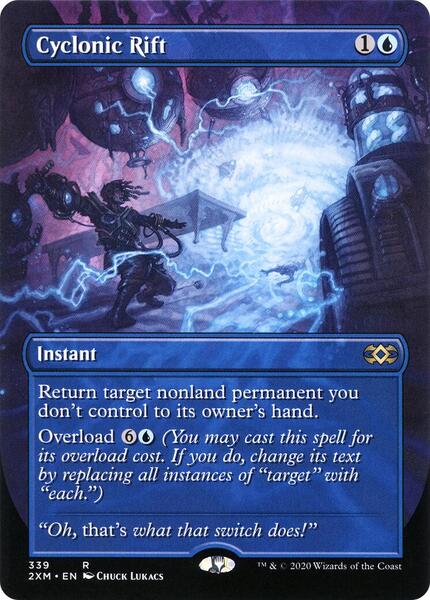 Cyclonic Rift (Borderless) - Double Masters - Magic: The Gathering ...