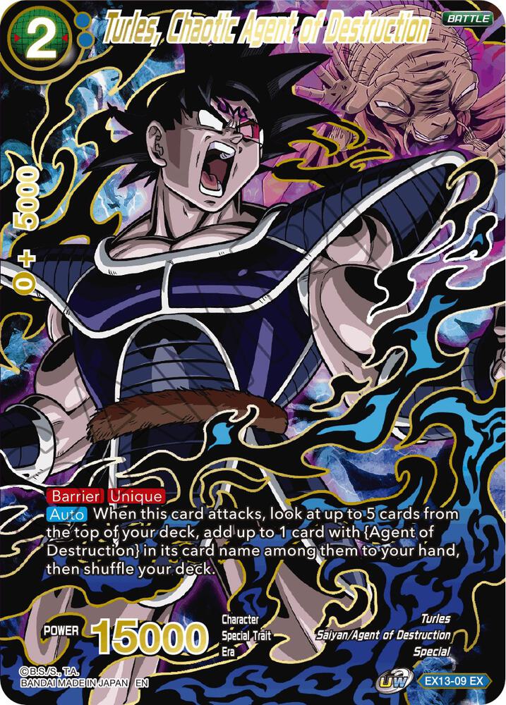 Turles, Dark Power Unleashed - Saiyan Showdown Pre-Release Cards ...