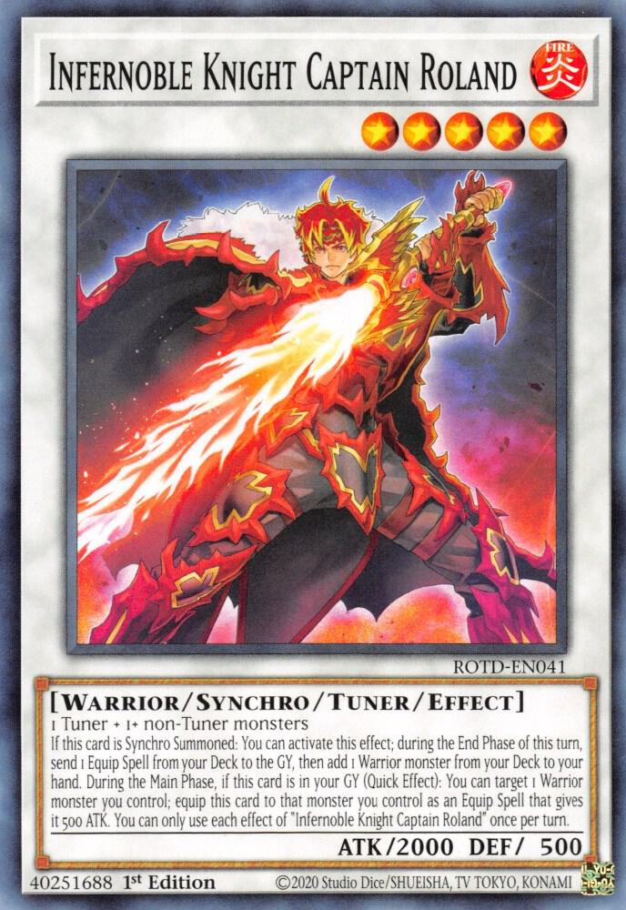 Infernoble Knight Captain Roland - Rise of the Duelist - YuGiOh ...