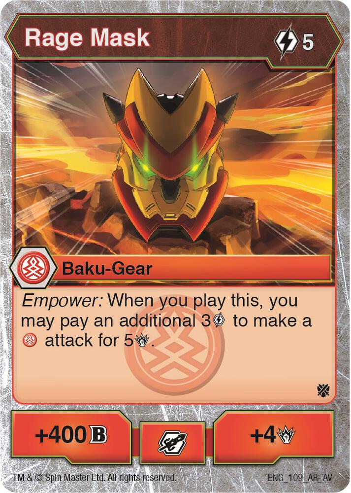 Rage Mask - Armored Elite - Bakugan TCG - TCGplayer.com