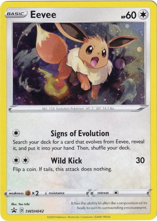 Eevee - SWSH042 - SWSH: Sword & Shield Promo Cards - Pokemon ...