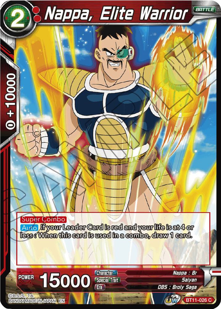Nappa, Elite Warrior - Vermilion Bloodline - Dragon Ball Super: Masters ...