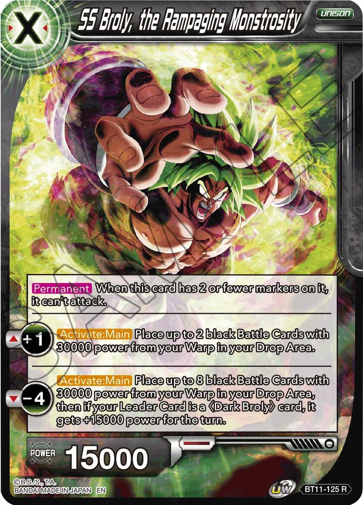 SS Broly, the Rampaging Monstrosity - Vermilion Bloodline - Dragon Ball ...