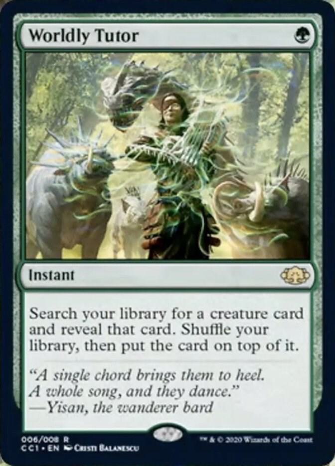 Worldly Tutor - Commander Collection: Green - Magic: The Gathering ...
