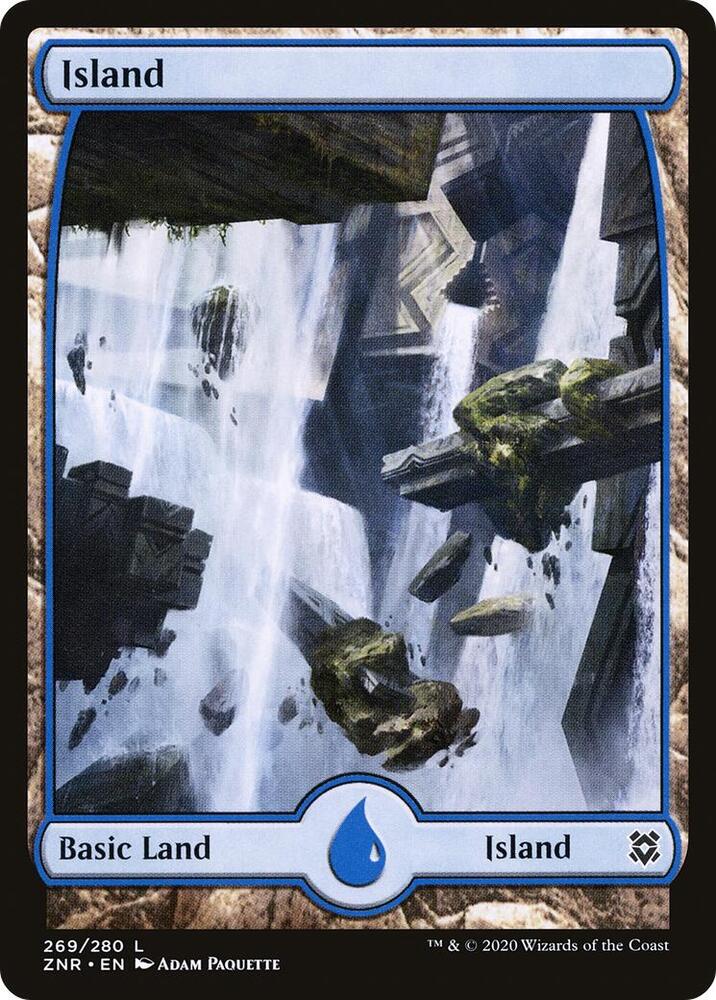 Island (269) - Full Art - Zendikar Rising - Magic: The Gathering ...