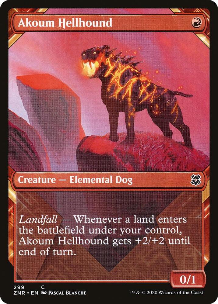 Akoum Hellhound (Showcase) - Zendikar Rising - Magic: The Gathering - TCGplayer.com