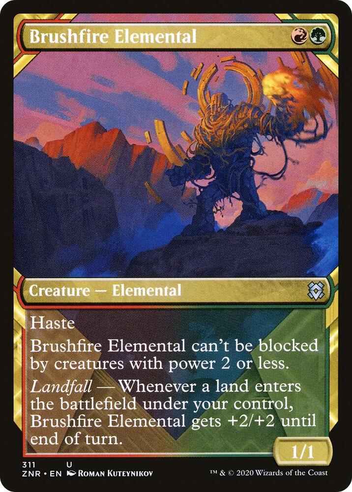 Brushfire Elemental (Showcase) - Zendikar Rising - Magic: The Gathering - TCGplayer.com