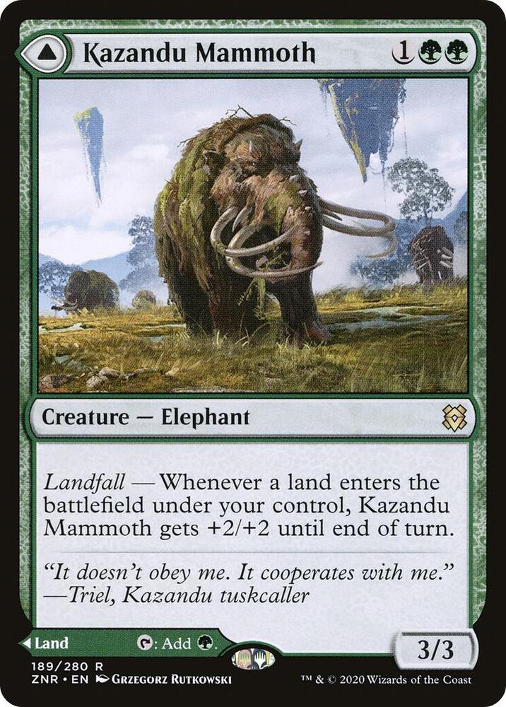 Kazandu Mammoth - Zendikar Rising - Magic: The Gathering - TCGplayer.com