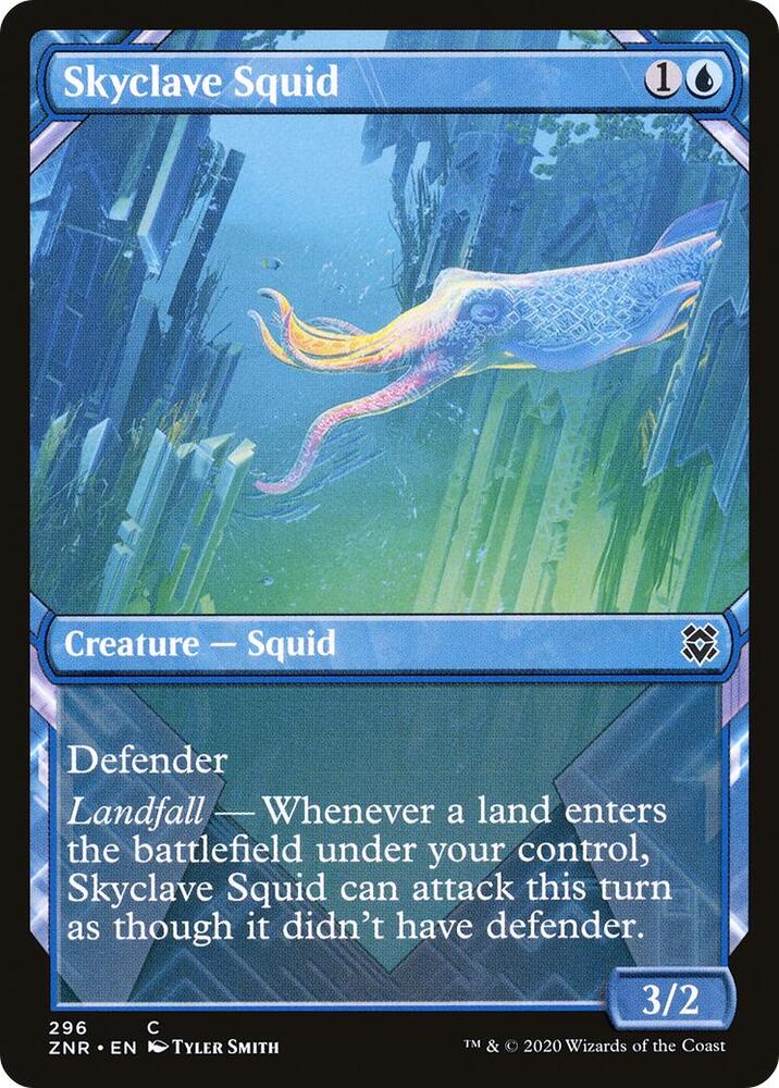 Skyclave Squid (Showcase) - Zendikar Rising - Magic: The Gathering ...