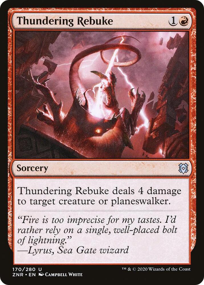 Thundering Rebuke - Zendikar Rising - Magic: The Gathering - TCGplayer.com