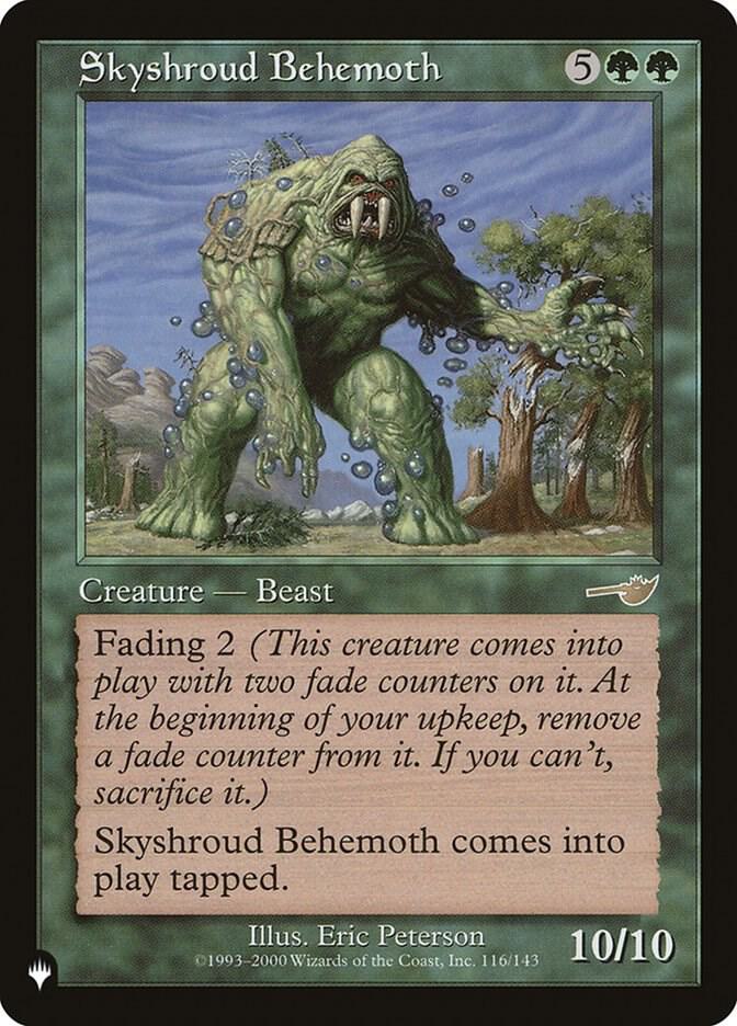 Skyshroud Behemoth - The List Reprints - Magic: The Gathering ...