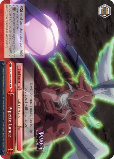 Pipette Lance (RRR) - Nazarick: Tomb of the Undead - Weiss Schwarz ...