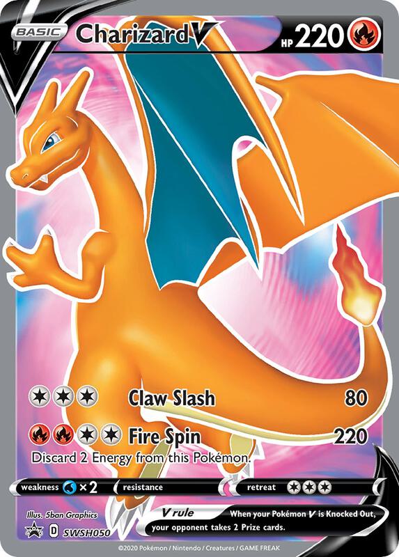 Charizard V - SWSH050 - SWSH: Sword & Shield Promo Cards - Pokemon ...