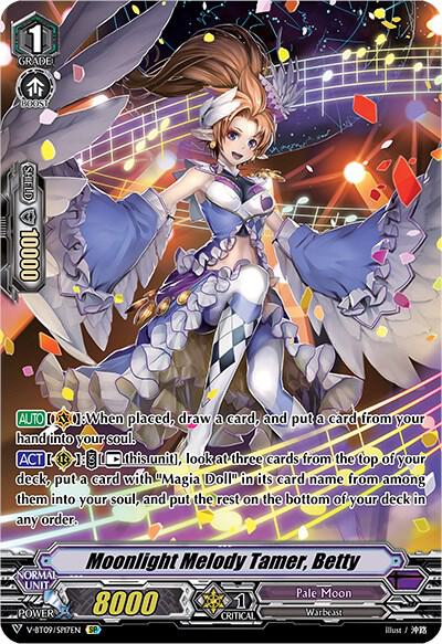 Moonlight Melody Tamer, Betty (SP) - V-BT09: Butterfly d'Moonlight - Cardfight Vanguard