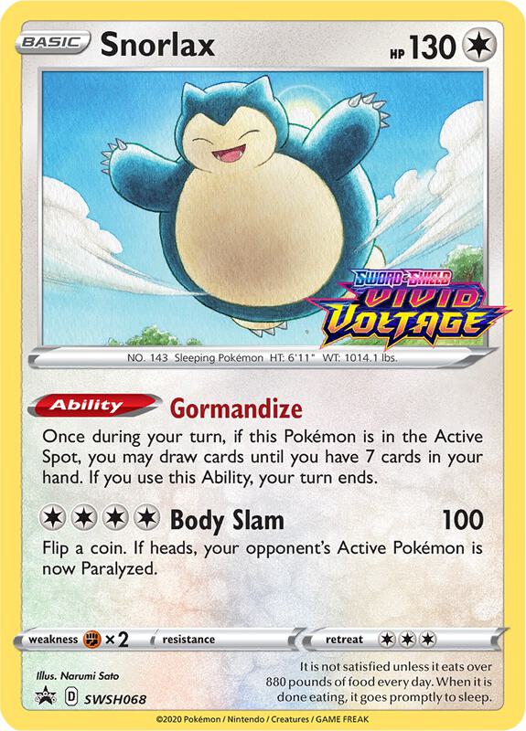 Snorlax V (Full Art) - SWSH01: Sword & Shield Base Set - Pokemon