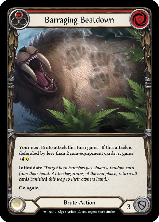 Barraging Beatdown (Red) - Welcome to Rathe - Flesh and Blood TCG ...