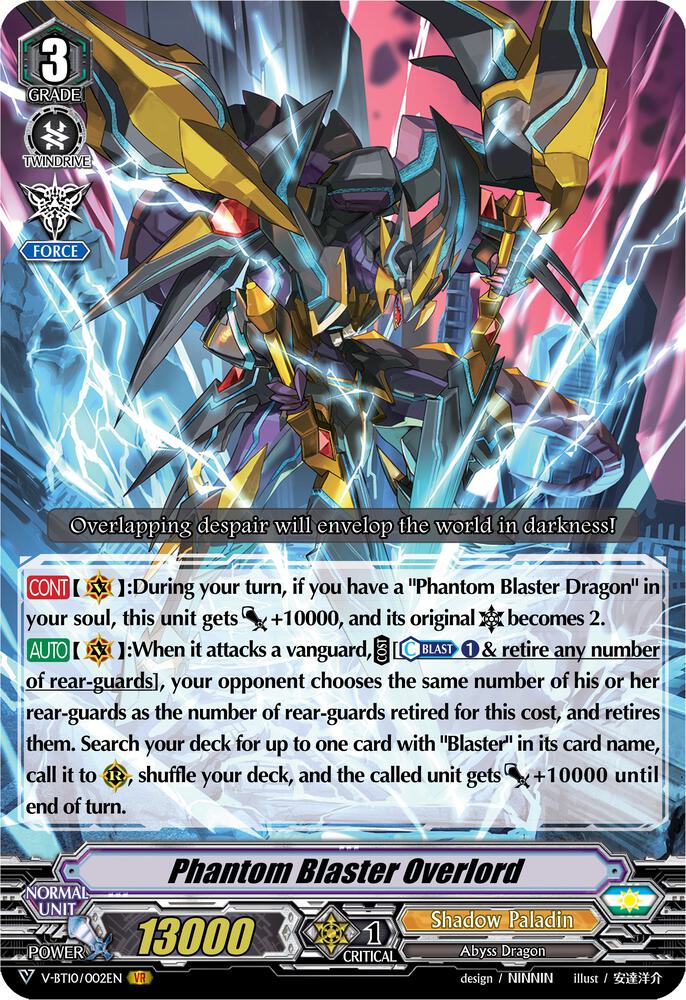 Phantom Blaster Overlord - V-BT10: Phantom Dragon Aeon - Cardfight Vanguard - TCGplayer.com