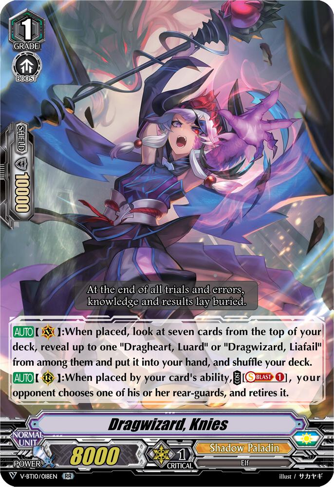 Dragwizard, Knies - V-BT10: Phantom Dragon Aeon - Cardfight Vanguard - TCGplayer.com