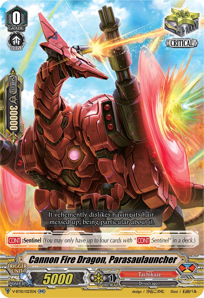 Cannon Fire Dragon, Parasaulauncher - V-BT10: Phantom Dragon Aeon - Cardfight Vanguard ...