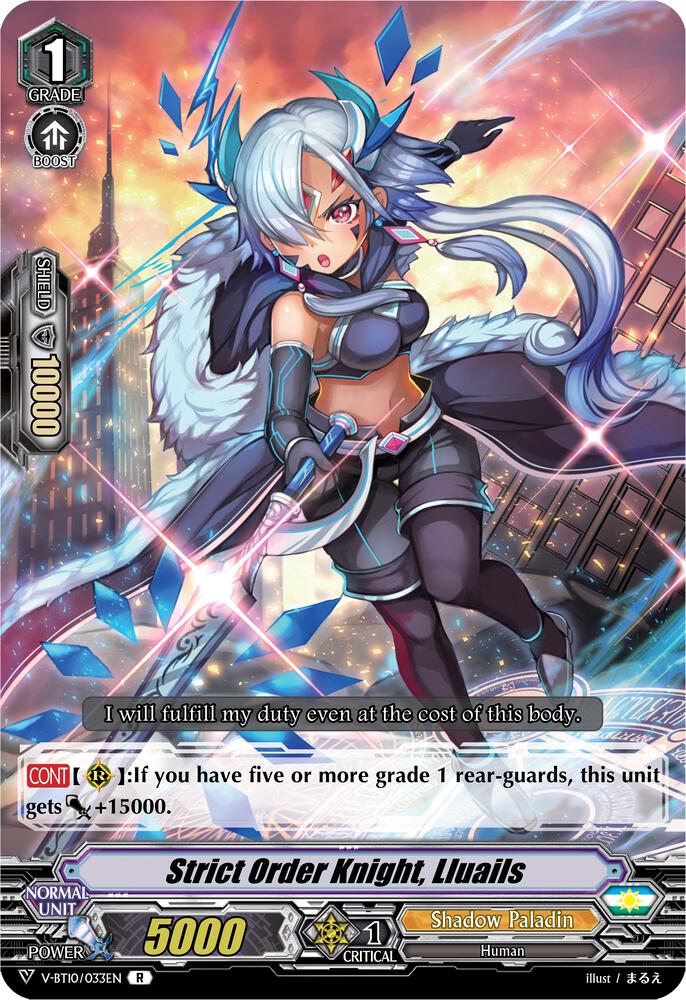 Strict Order Knight, Lluails - V-BT10: Phantom Dragon Aeon - Cardfight ...