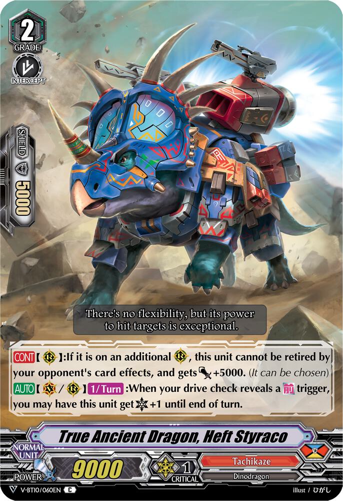 True Ancient Dragon, Heft Styraco - V-BT10: Phantom Dragon Aeon - Cardfight Vanguard