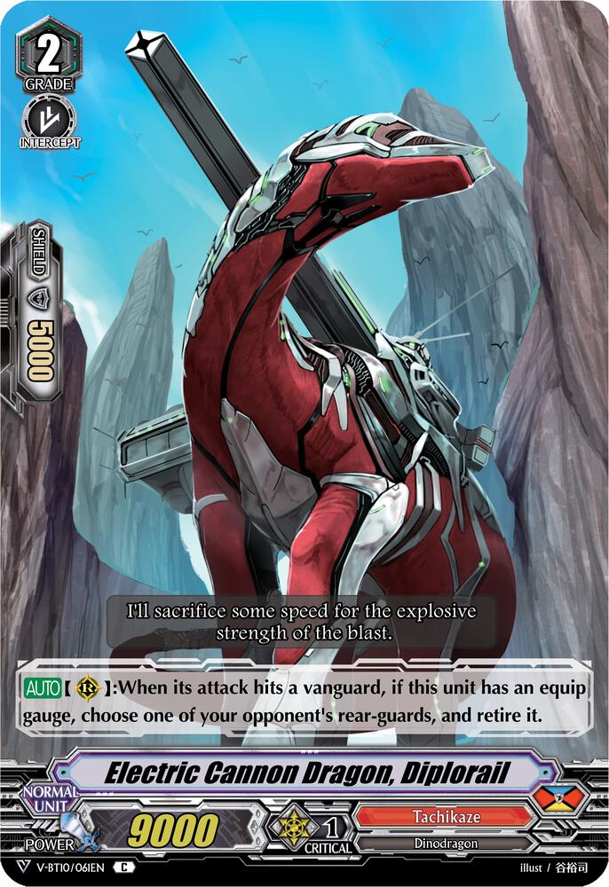 Electric Cannon Dragon, Diplorail - V-BT10: Phantom Dragon Aeon - Cardfight Vanguard