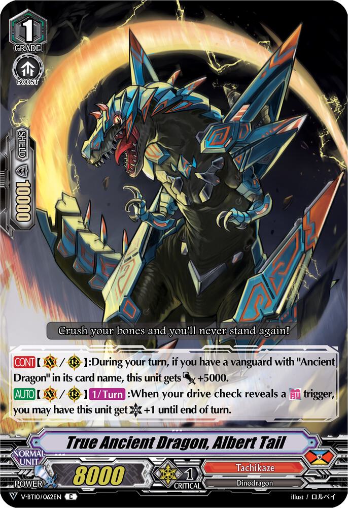 True Ancient Dragon, Albert Tail - V-BT10: Phantom Dragon Aeon - Cardfight Vanguard