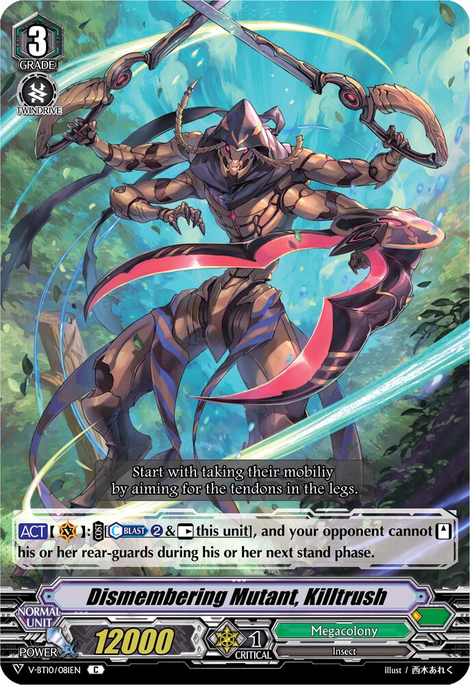 Dismembering Mutant, Killtrush - V-BT10: Phantom Dragon Aeon - Cardfight Vanguard
