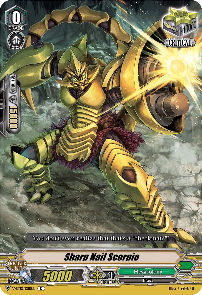 Sharp Nail Scorpio - V-BT10: Phantom Dragon Aeon - Cardfight Vanguard - TCGplayer.com