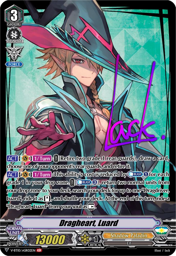 Dragheart, Luard (ASR) - V-BT10: Phantom Dragon Aeon - Cardfight Vanguard - TCGplayer.com