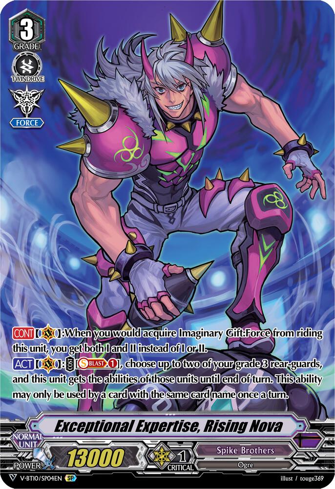 Exceptional Expertise, Rising Nova (SP) - V-BT10: Phantom Dragon Aeon - Cardfight Vanguard