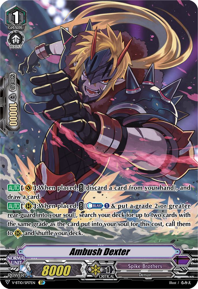 Ambush Dexter (SP) - V-BT10: Phantom Dragon Aeon - Cardfight Vanguard