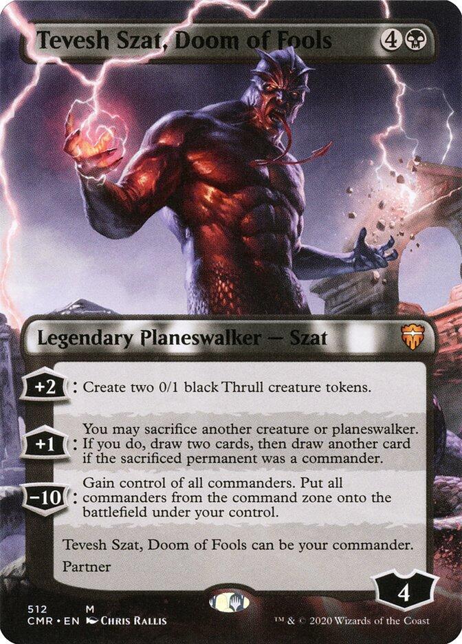 Tevesh Szat, Doom of Fools (Borderless) - Commander Legends - Magic ...