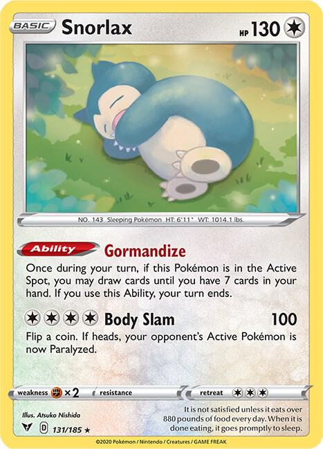 Snorlax - SWSH01: Sword & Shield Base Set - Pokemon - TCGplayer.com