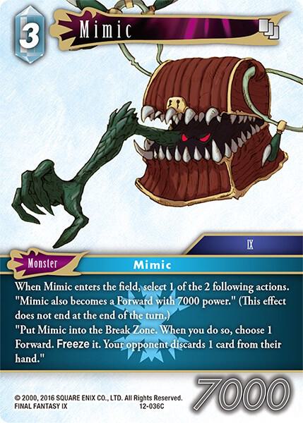 Mimic - Opus XII - Final Fantasy TCG - TCGplayer.com