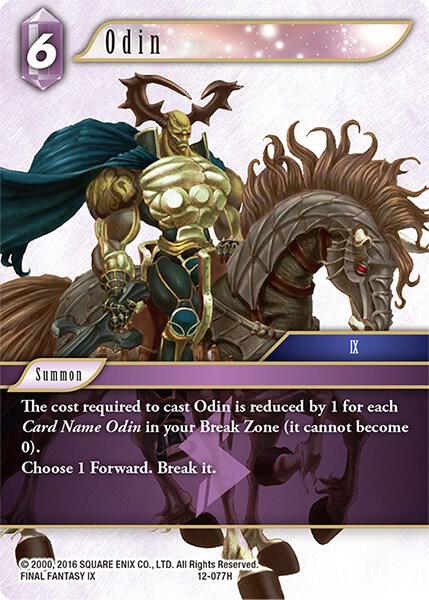 Odin - Opus XII - Final Fantasy TCG - TCGplayer.com