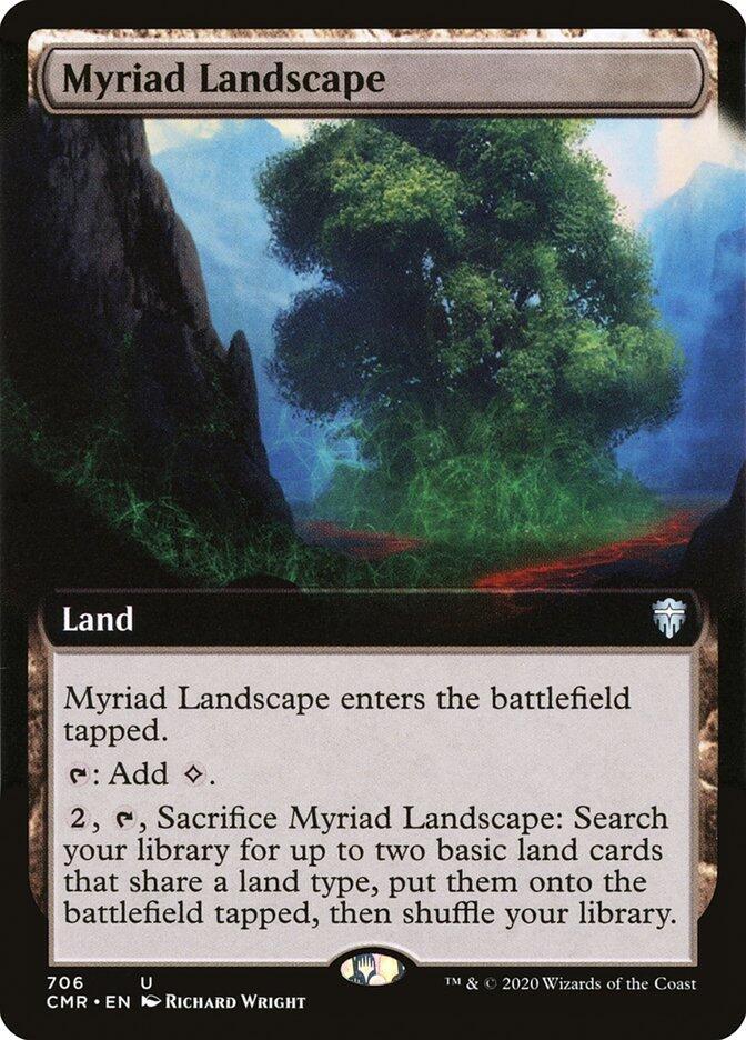 Myriad Landscape (Extended Art) - Commander Legends - Magic: The ...