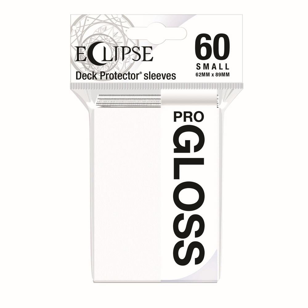 PRO-Gloss Eclipse Small Deck Protector Sleeves - Arctic White (60-Pack ...